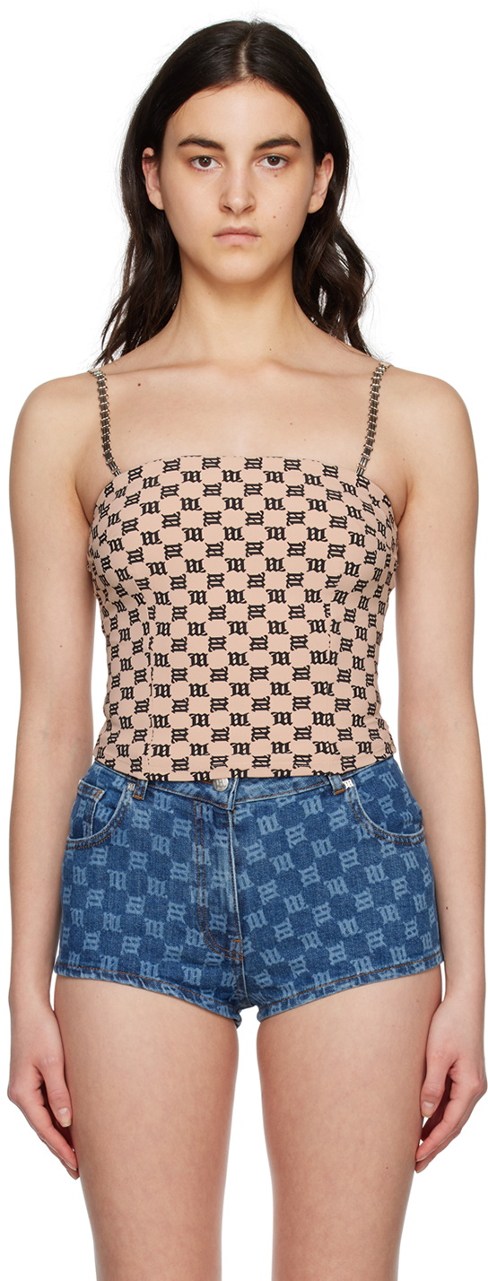 MISBHV Beige Monogram Tank Top MISBHV