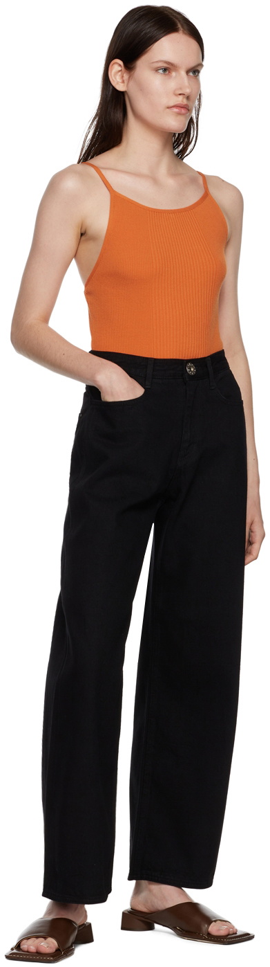 LOW CLASSIC Orange Rib Bodysuit Low Classic