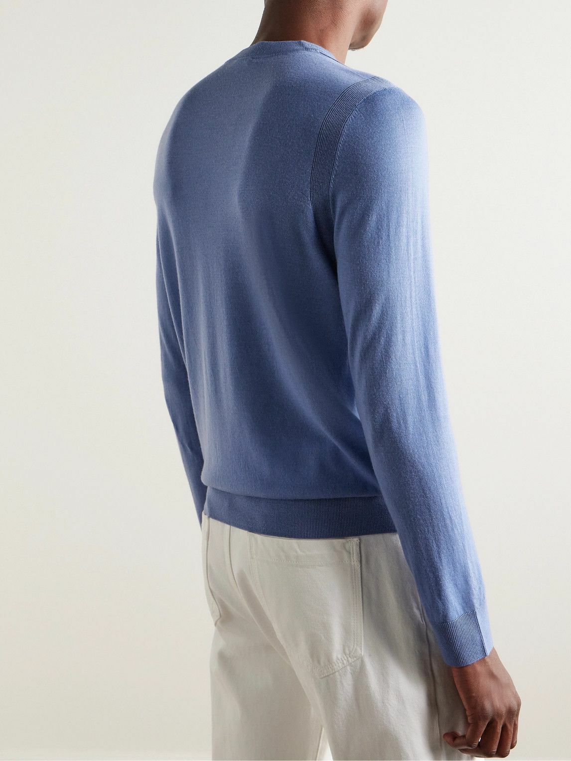 Paul Smith - Slim-Fit Merino Wool Sweater - Blue Paul Smith