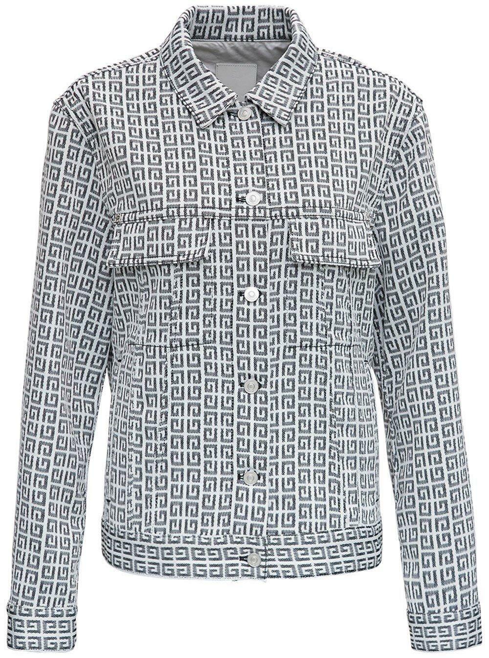 Givenchy 4g Jacquard Denim Jacket Givenchy