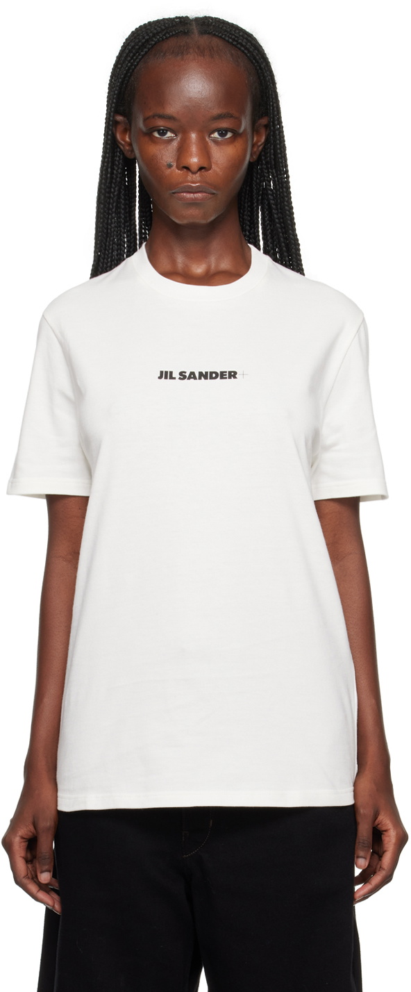 Jil Sander White Printed T-Shirt Jil Sander
