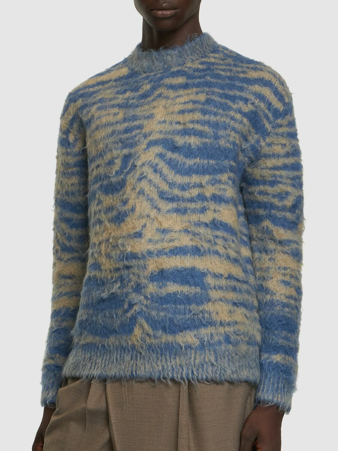 ACNE STUDIOS - Kameo Animal Wool Blend Knit Sweater Acne Studios