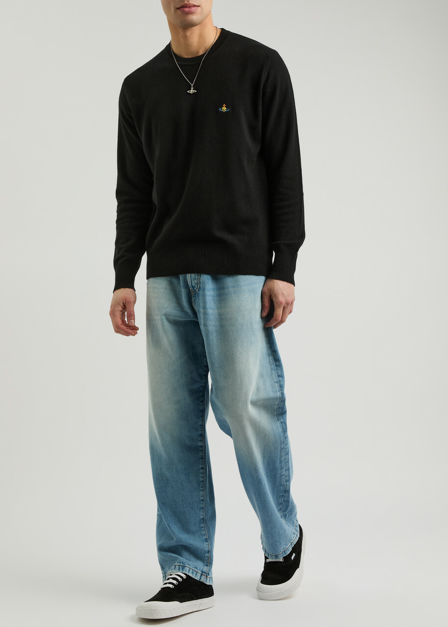 Vivienne Westwood Alex Logo Wool-blend Jumper Black Vivienne Westwood