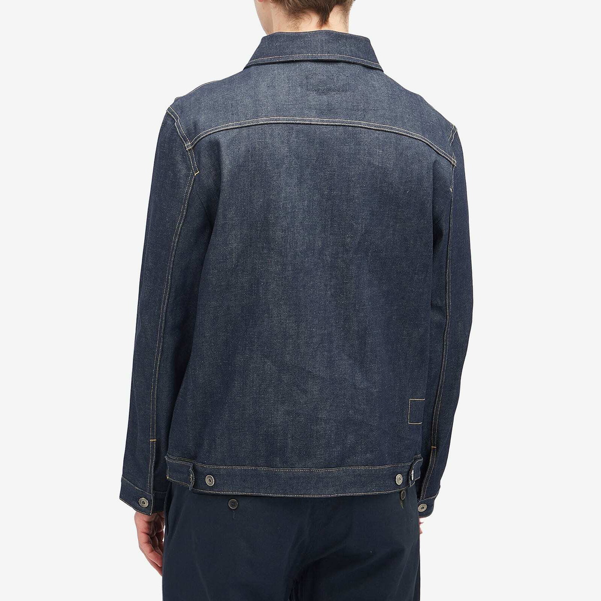 Universal Works Men's Denim Trucker Jacket in Indigo Universal Works
