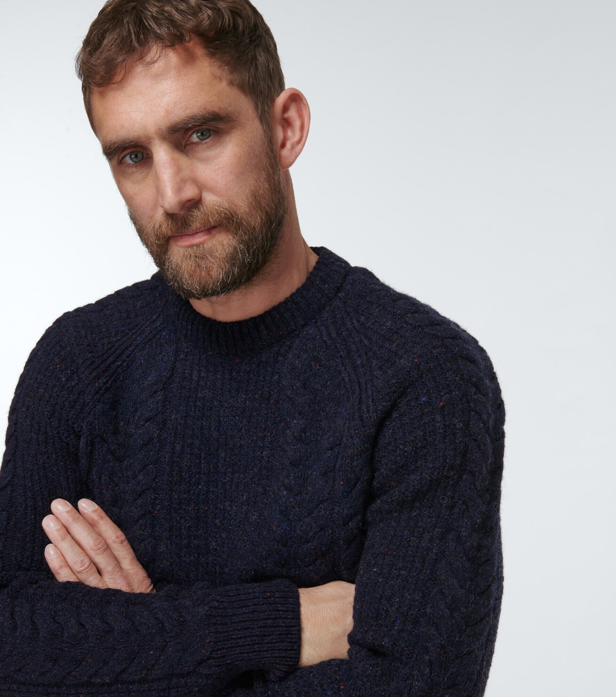 Sunspel - Cable-knit virgin wool sweater Sunspel