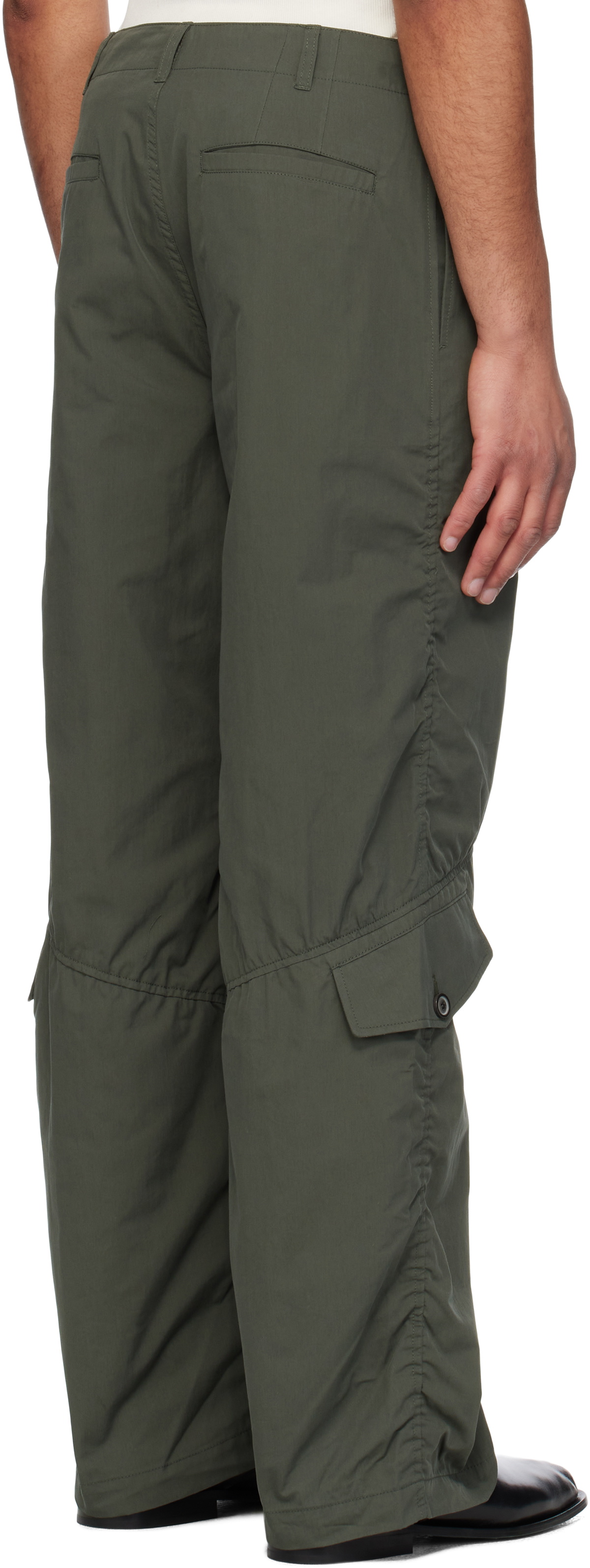 COOR Khaki Diagonal Flap Pocket Cargo Pants