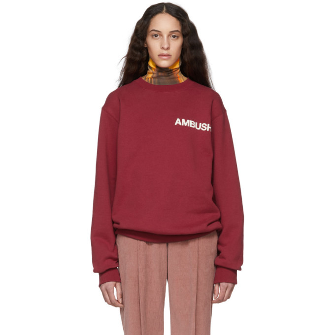 Ambush SSENSE Exclusive Red Noho Sweatshirt Ambush