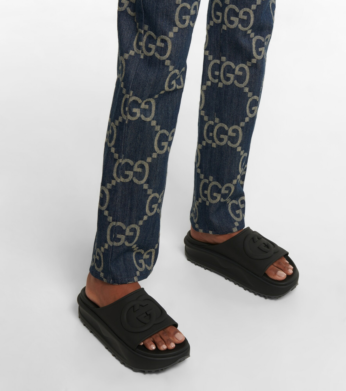 Gucci - GG rubber slides Gucci