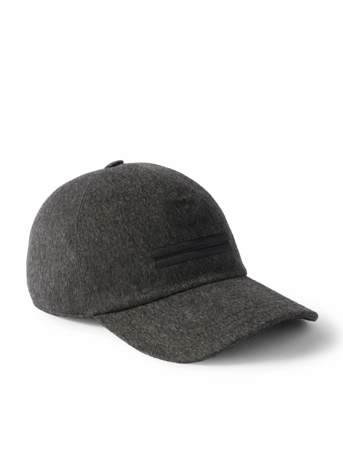 Zegna - Logo-Appliquéd Oasi Cashmere Baseball Cap - Gray Zegna