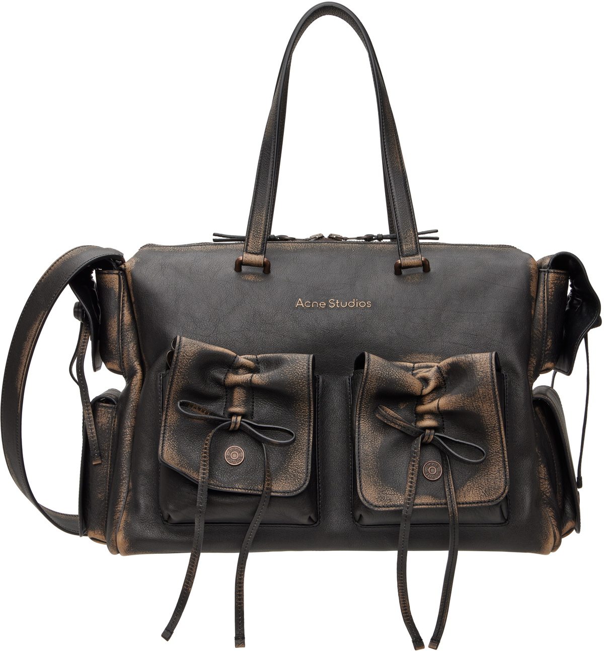 Acne Studios Brown Multipocket Tote Acne Studios