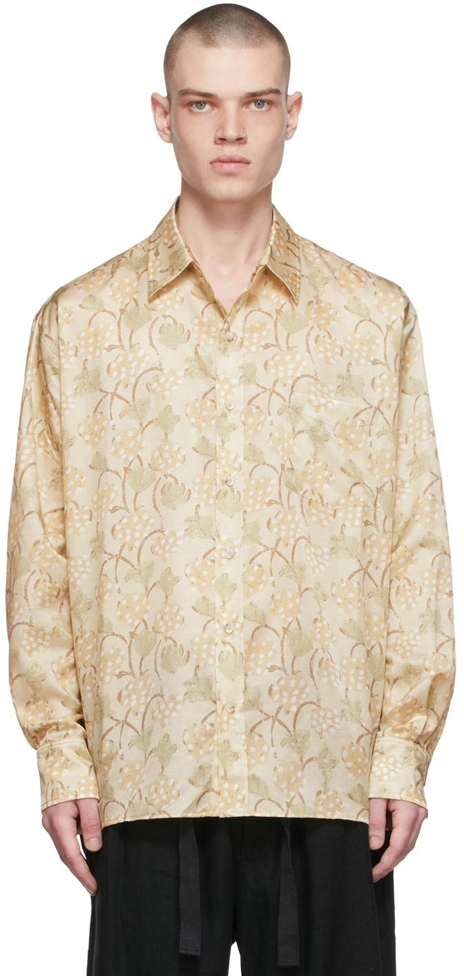 COMMAS Beige Silk Shirt Commas