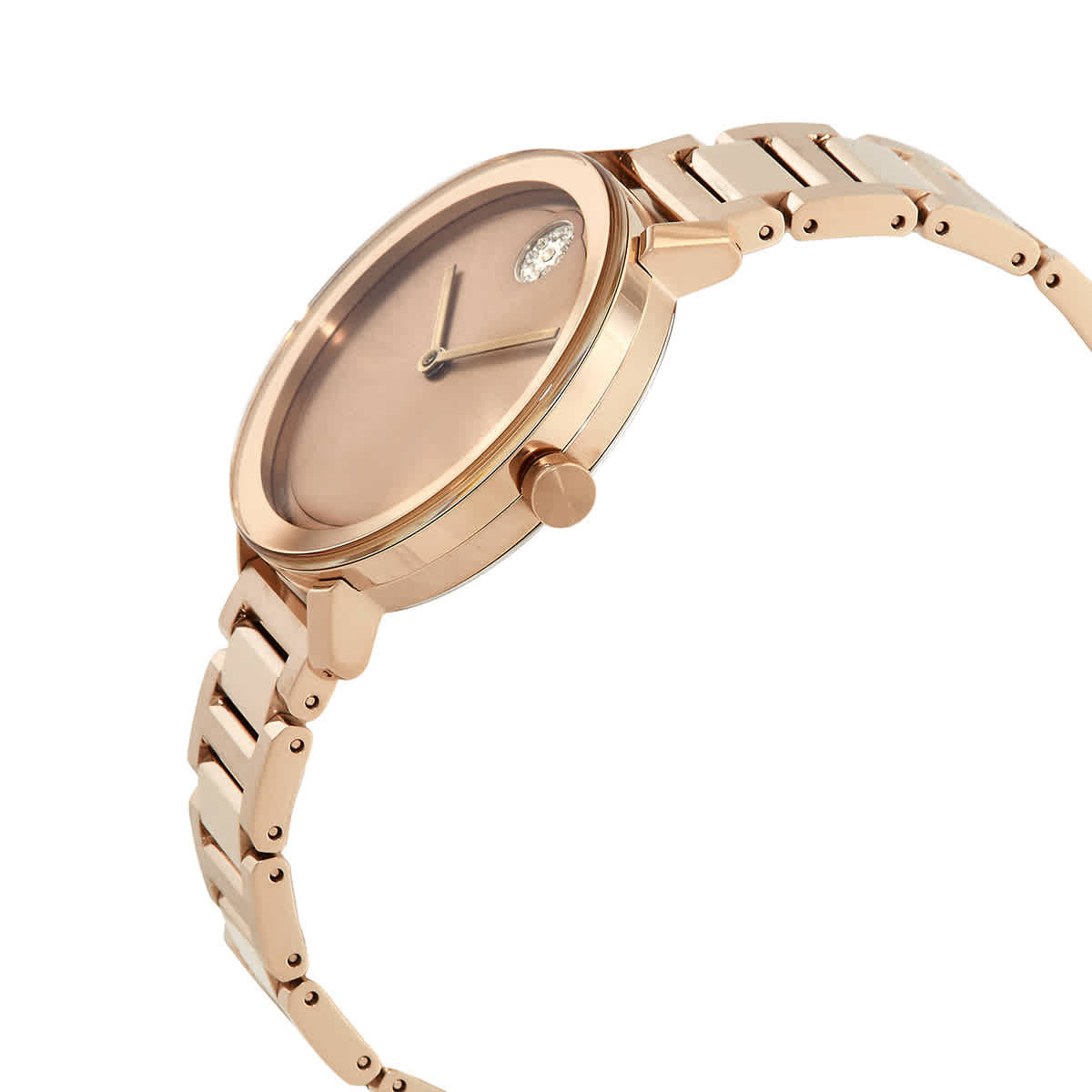 Movado Bold Evolution Quartz Rose Gold Dial Ladies Watch 3600824 Movado