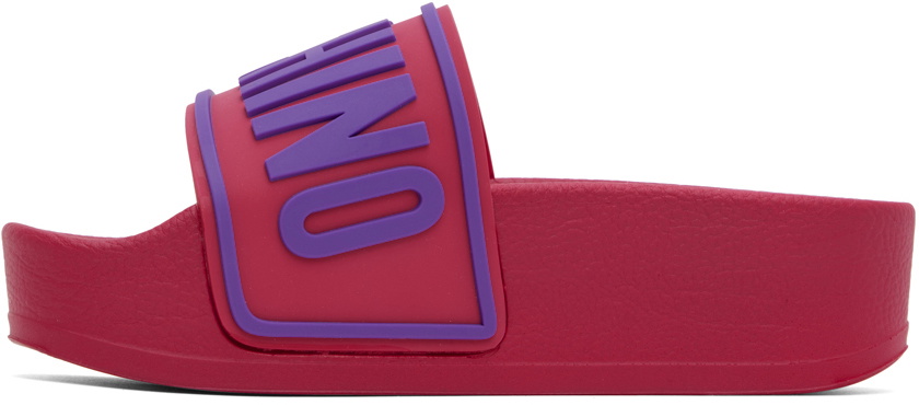 Moschino Pink Platform Pool Slides Moschino