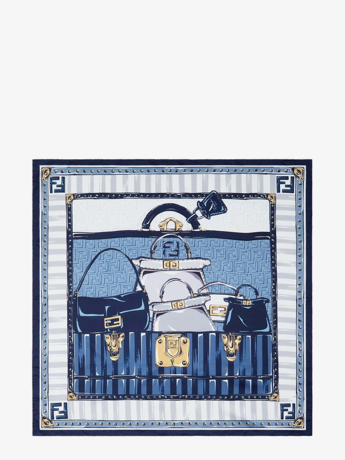 Fendi Foulard Blue Womens Fendi