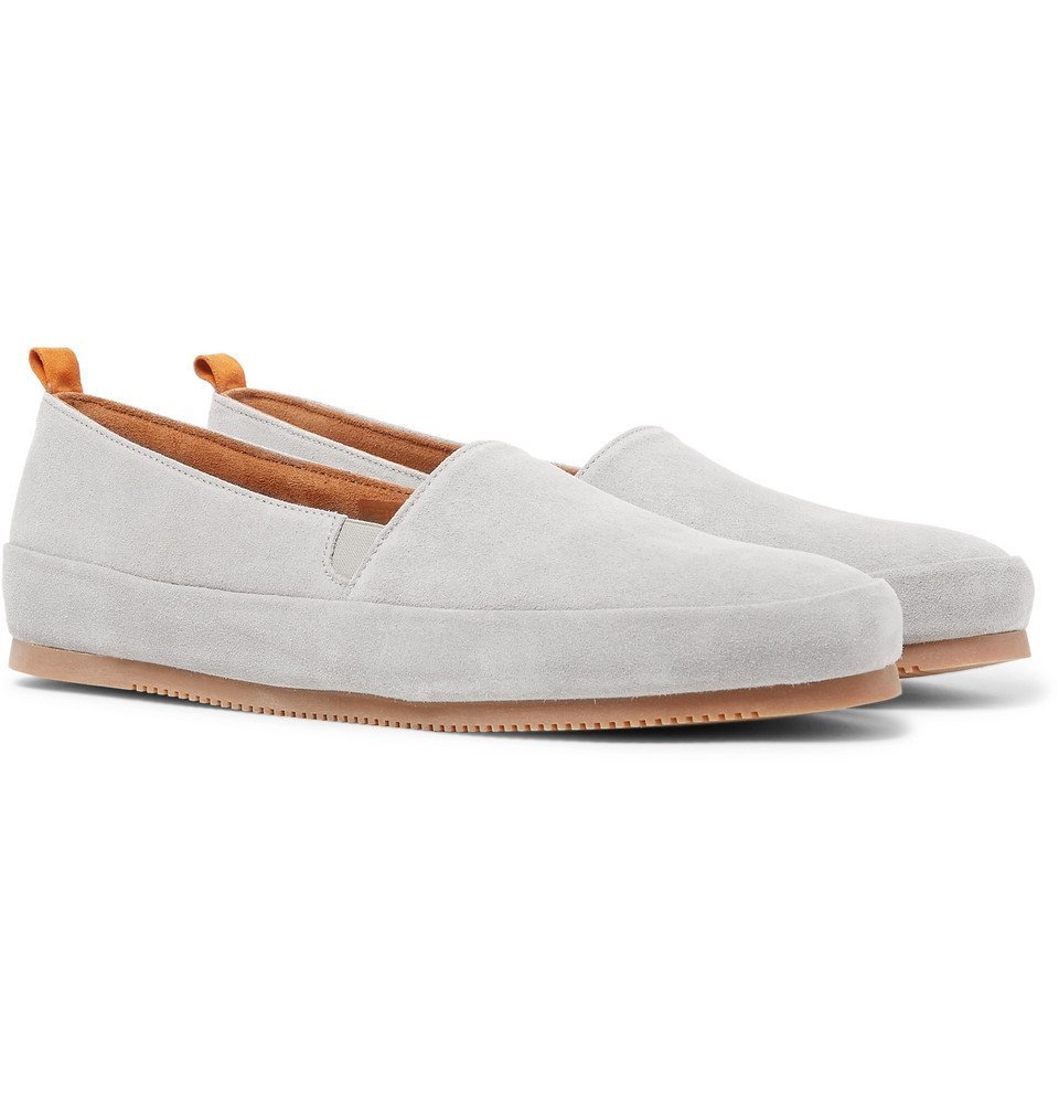 Mulo - Suede Loafers - Light gray Mulo