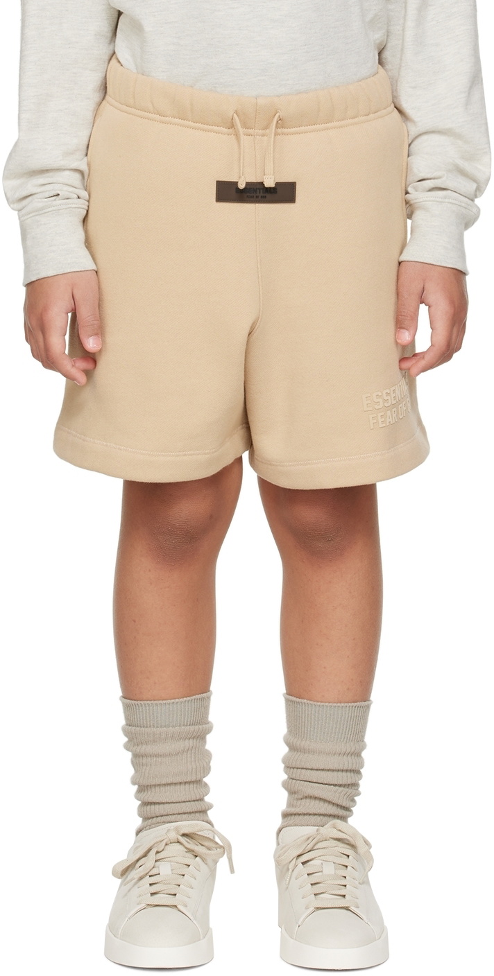Essentials Kids Beige Drawstring Shorts Essentials