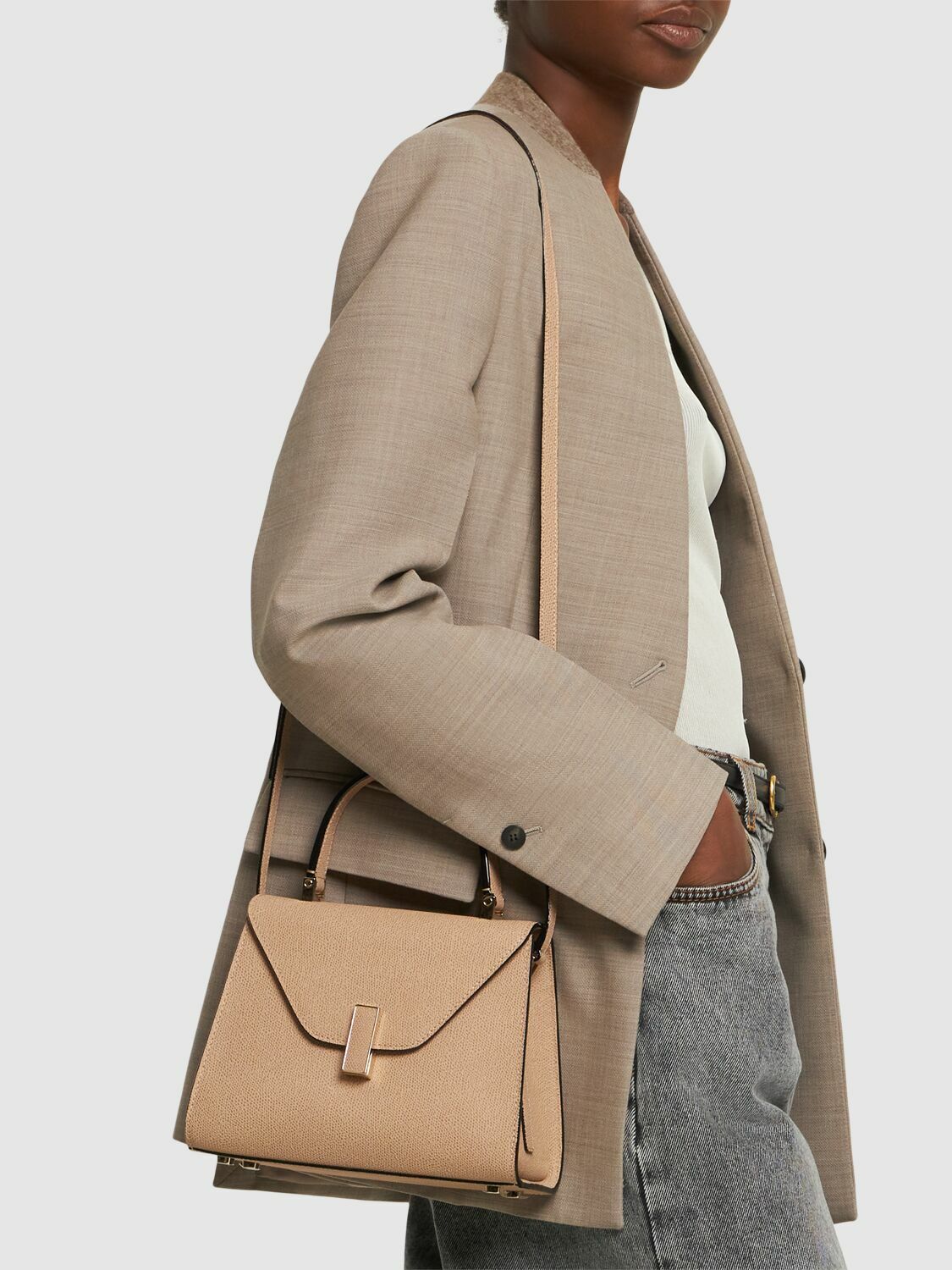 VALEXTRA - Mini Iside Grained Leather Bag Valextra