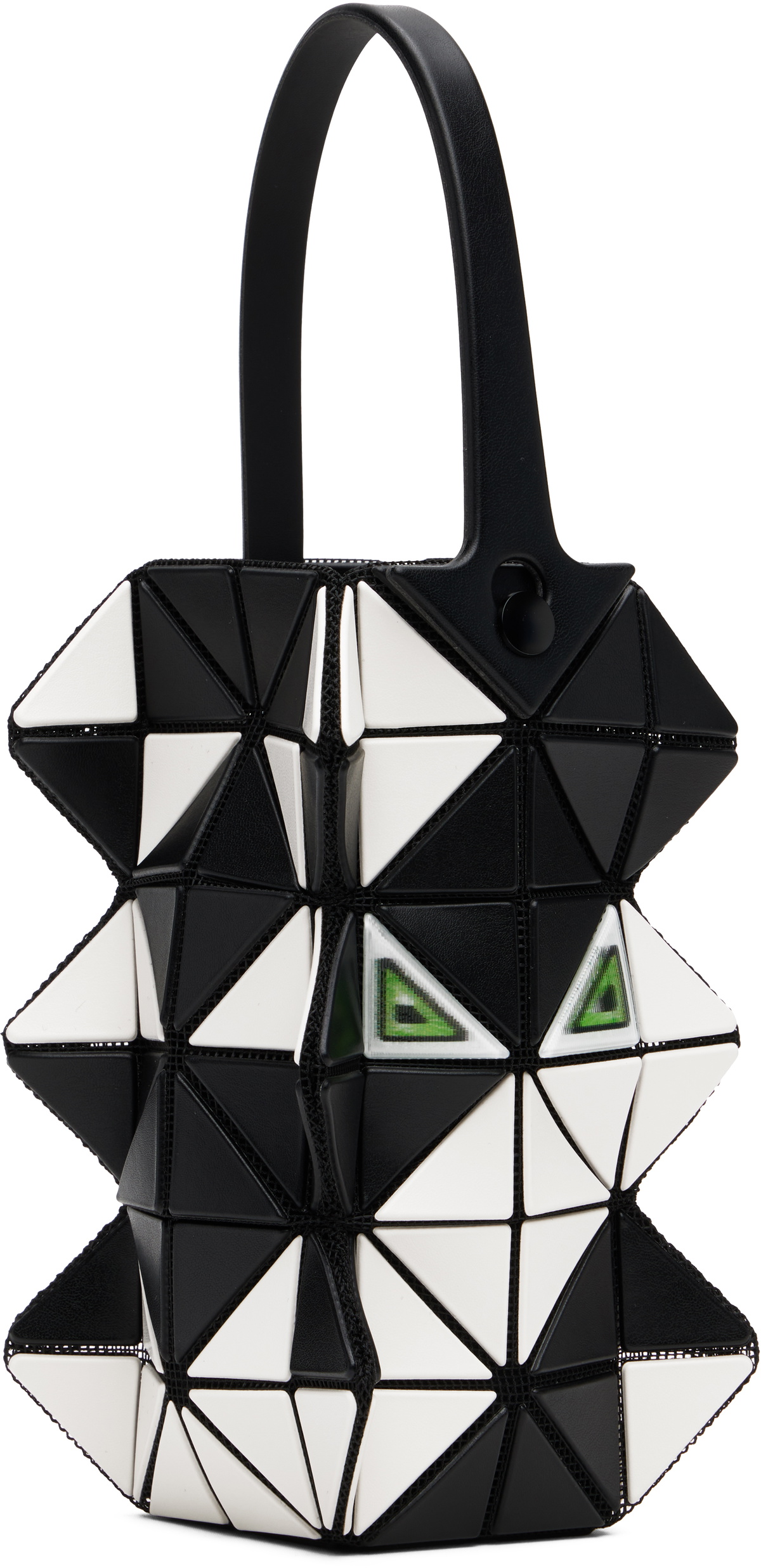 BAO BAO ISSEY MIYAKE Black & Off-White Meow Hand Pouch Bao Bao Issey Miyake