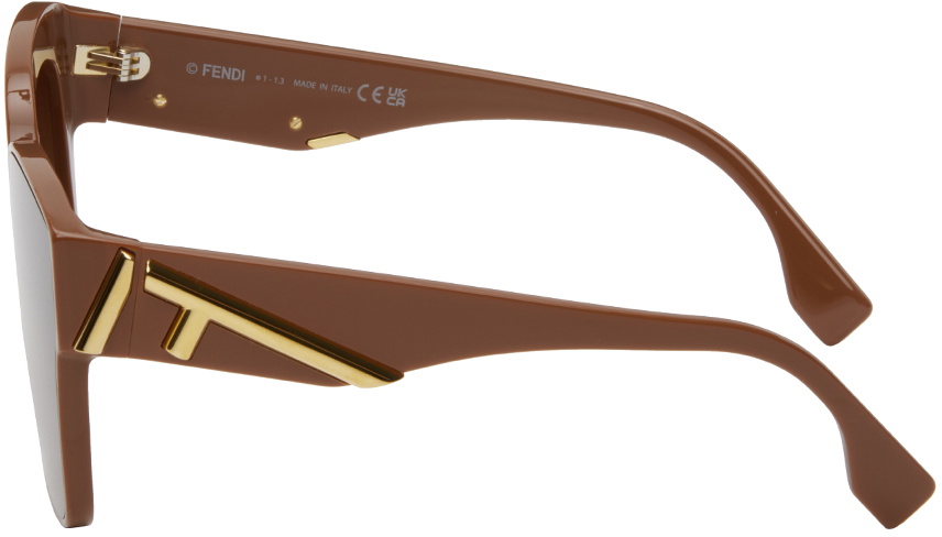 Fendi Brown 'Fendi First' Sunglasses Fendi
