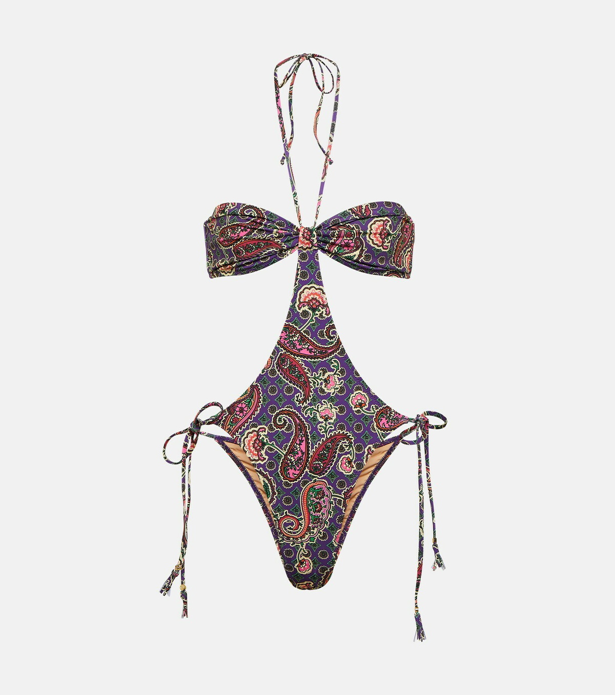 Bananhot Jade printed cut-out swimsuit Bananhot