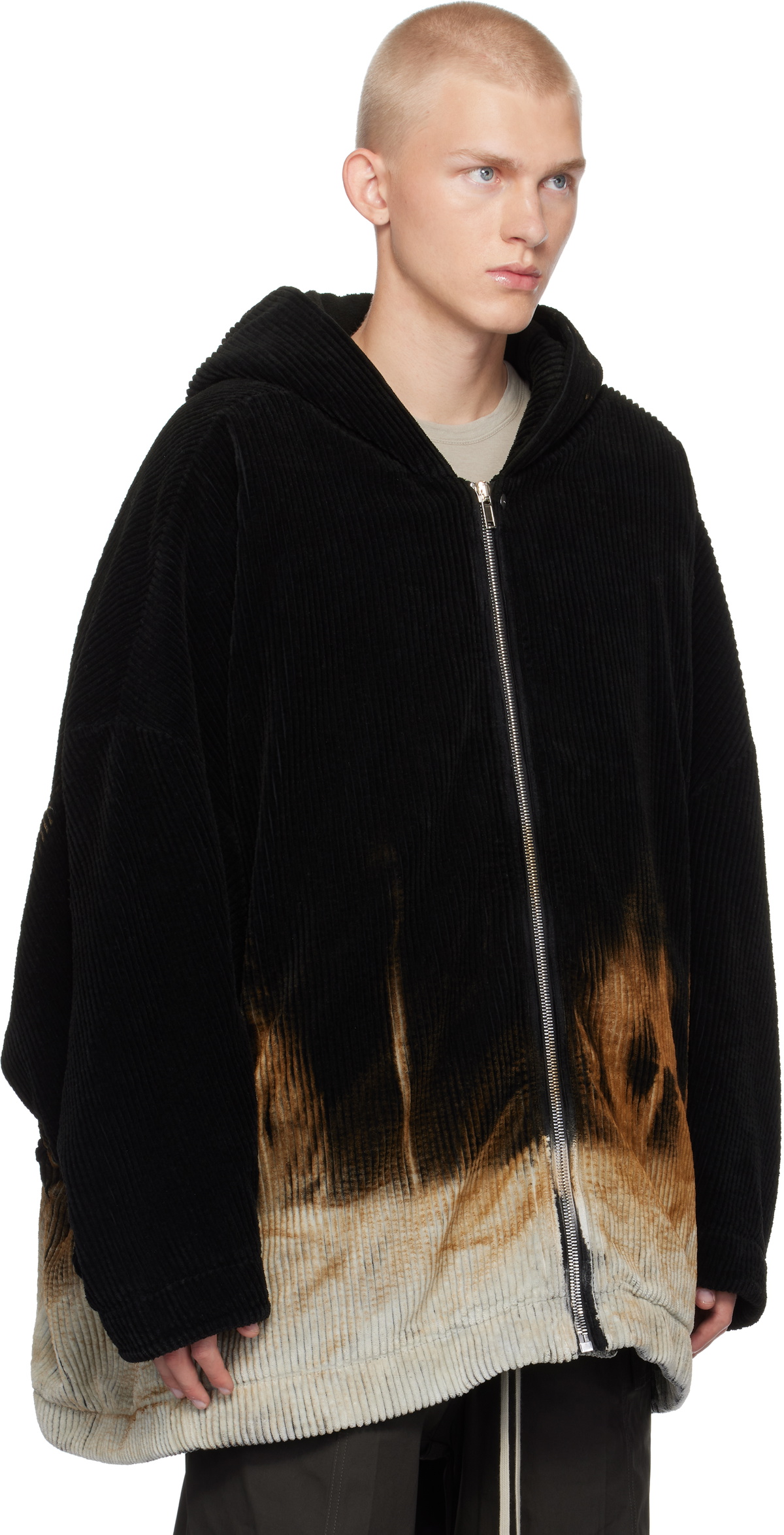 Rick Owens DRKSHDW Black Porterville Jumbo Hooded Peter Jacket Rick ...