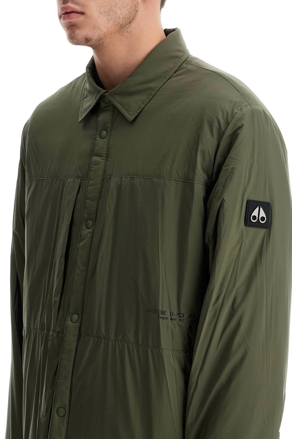 MOOSE KNUCKLES ash nylon shirt-style jacket Green Moose Knuckles