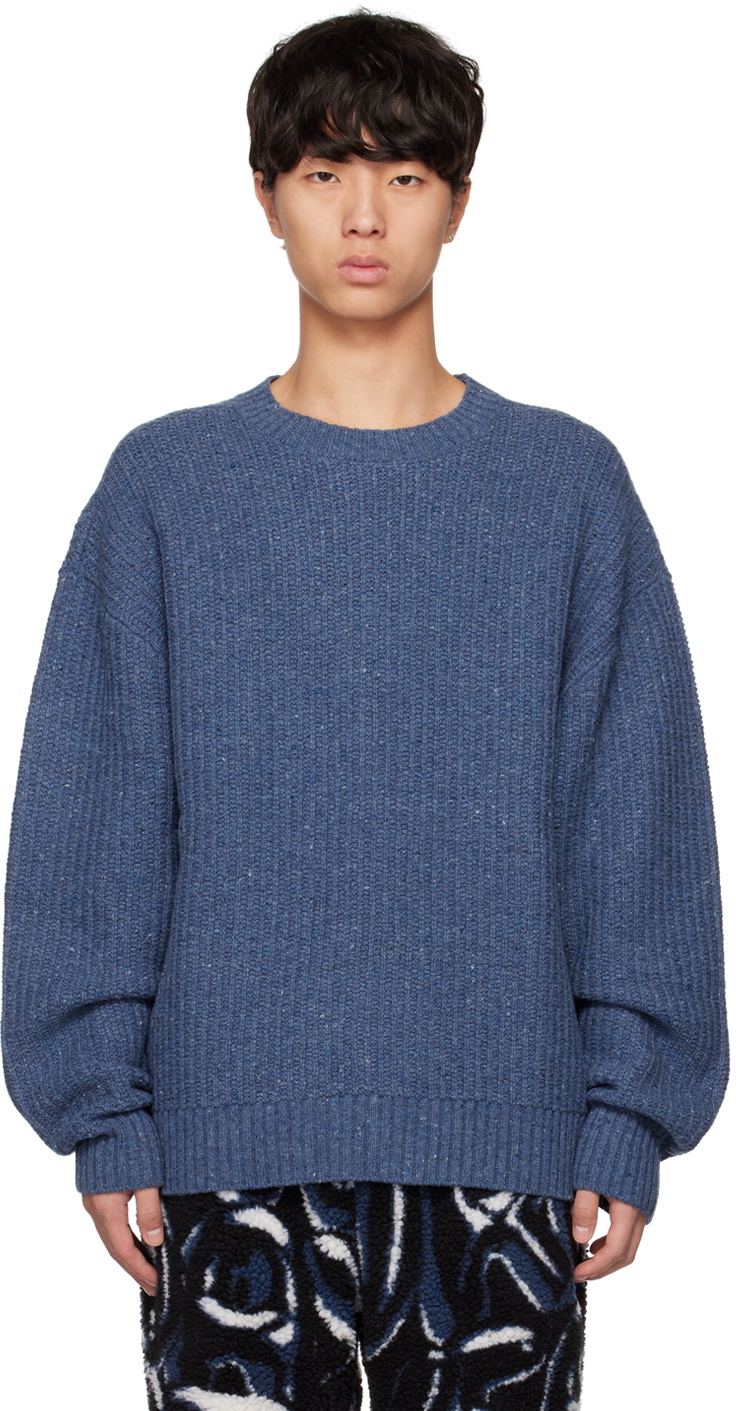 Saturdays NYC Blue Atkins Sweater Saturdays NYC