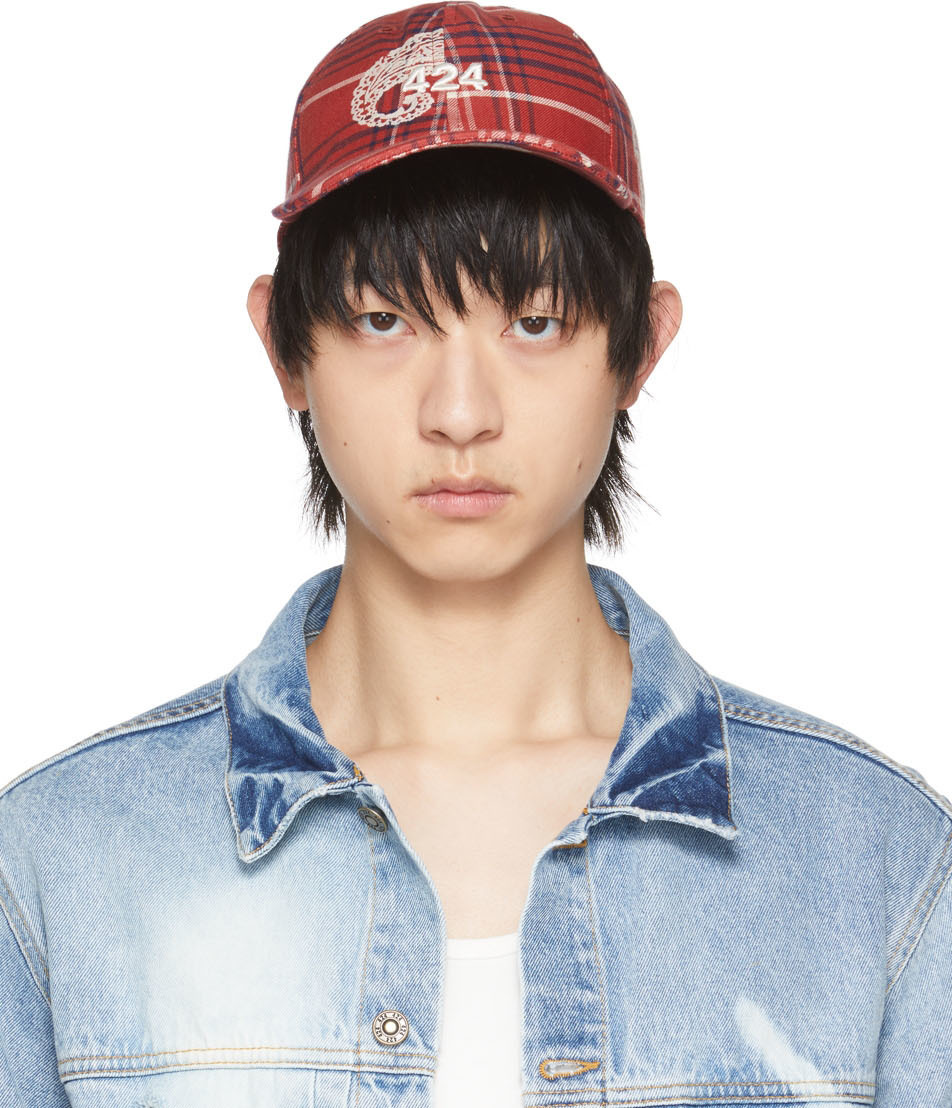 424 Red Paisley Logo Cap 424