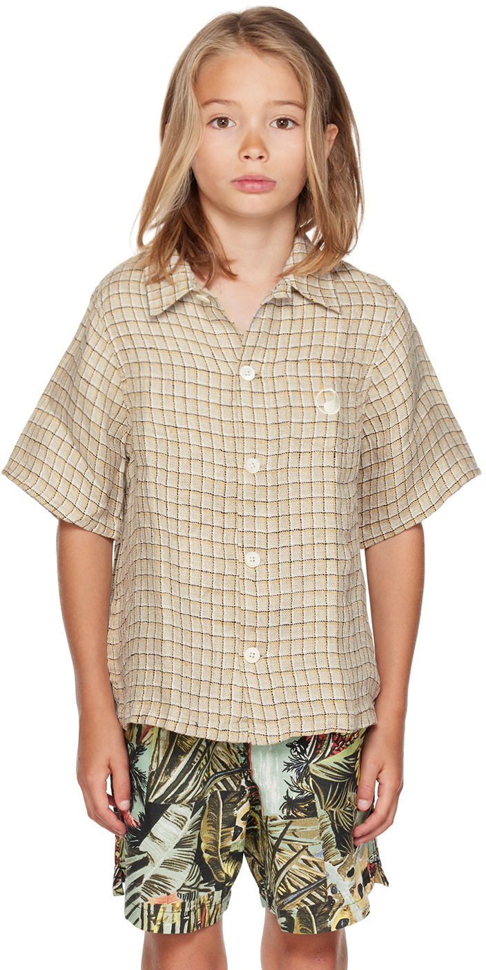 Our Legacy Kids Beige Box Shirt Our Legacy