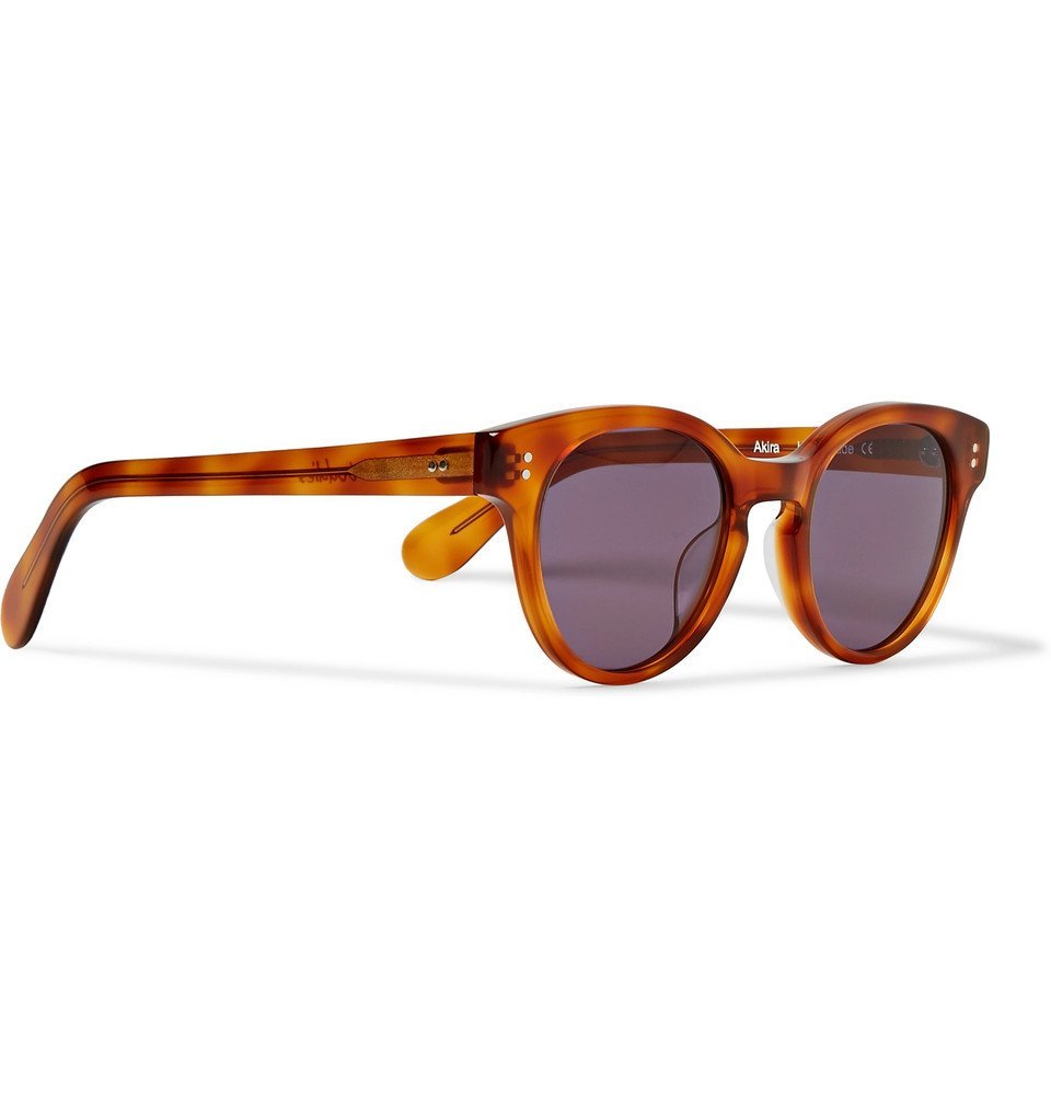 Sun Buddies - Akira Round-Frame Tortoiseshell Acetate Sunglasses - Men ...