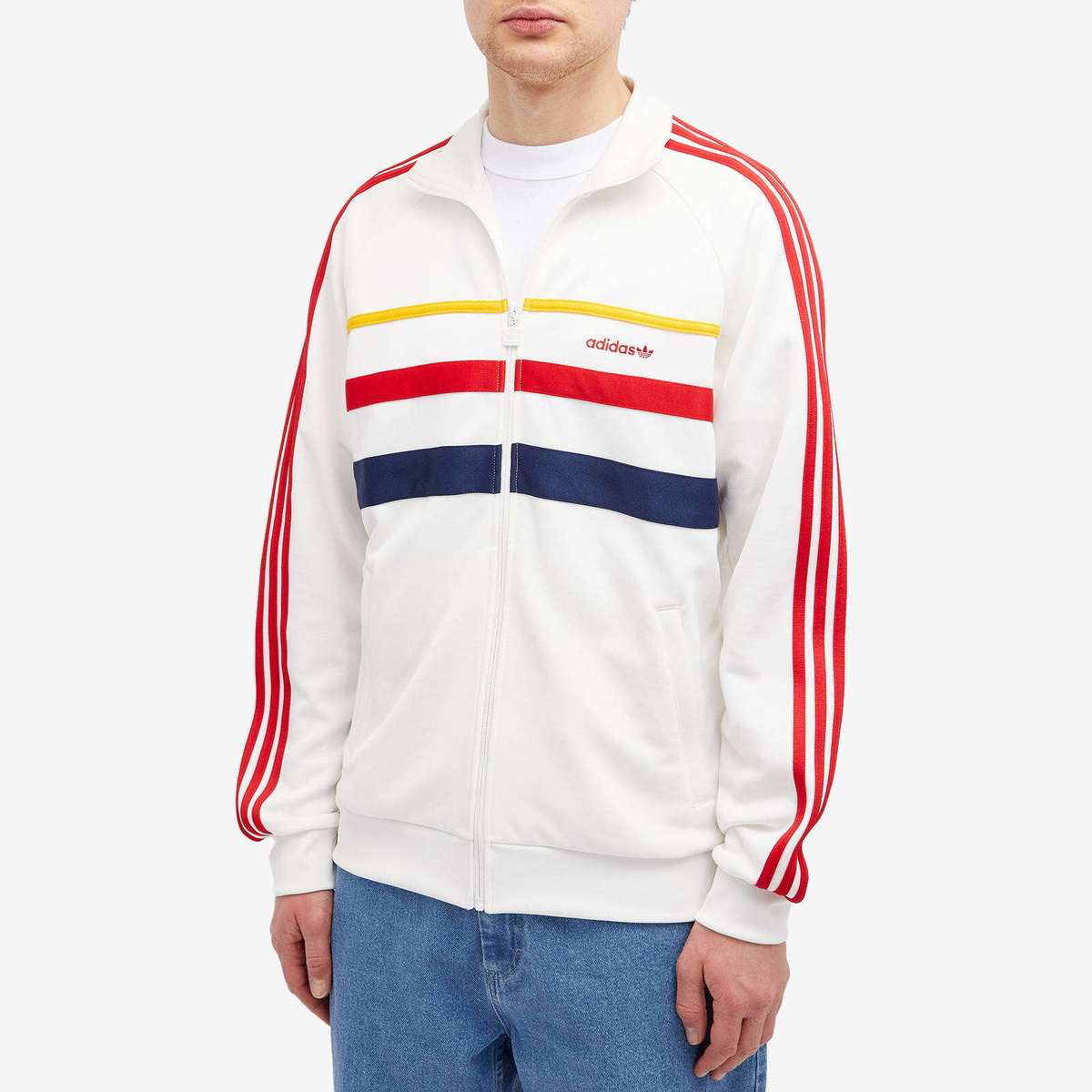 Adidas Men's The First Track Top in Cloud White adidas