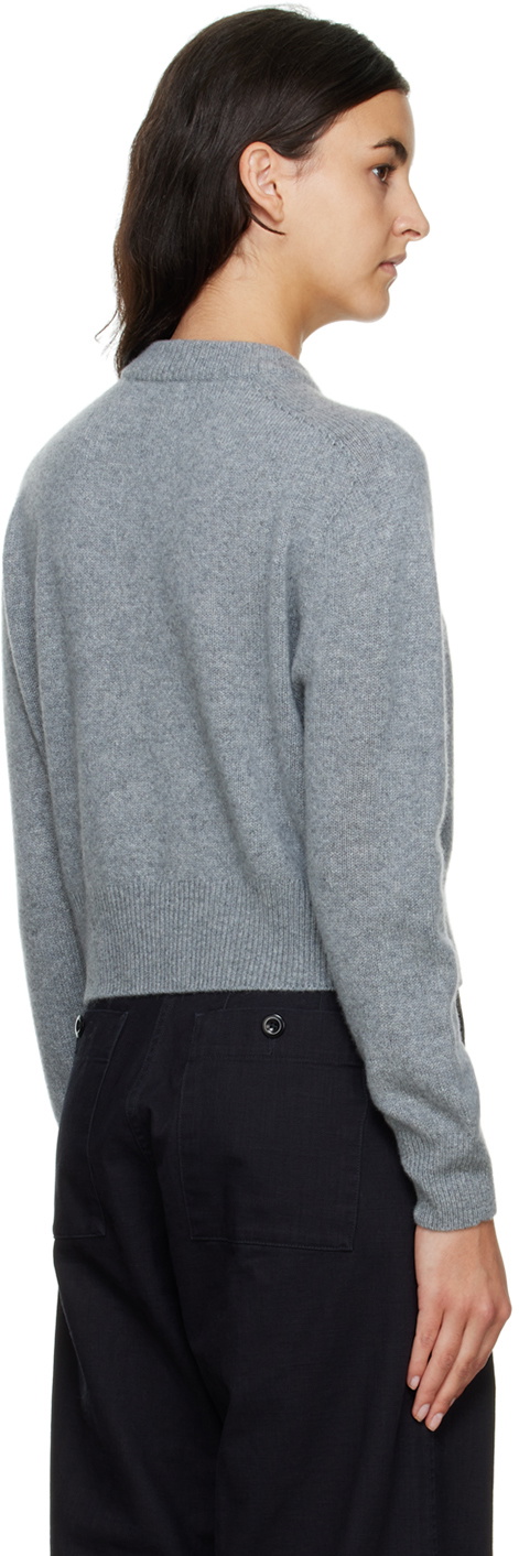 Margaret Howell Grey Cropped Sweater Margaret Howell