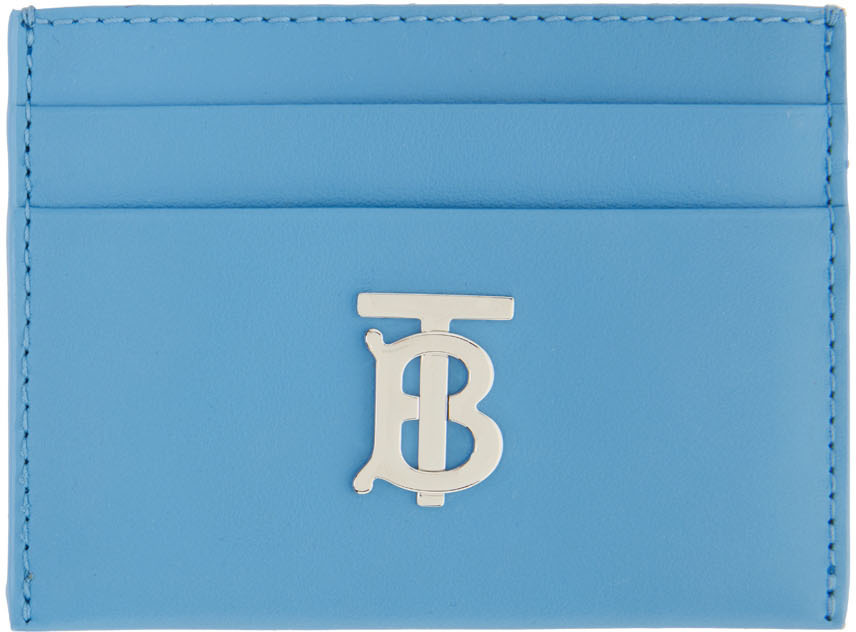 Burberry Blue Monogram Card Holder Burberry
