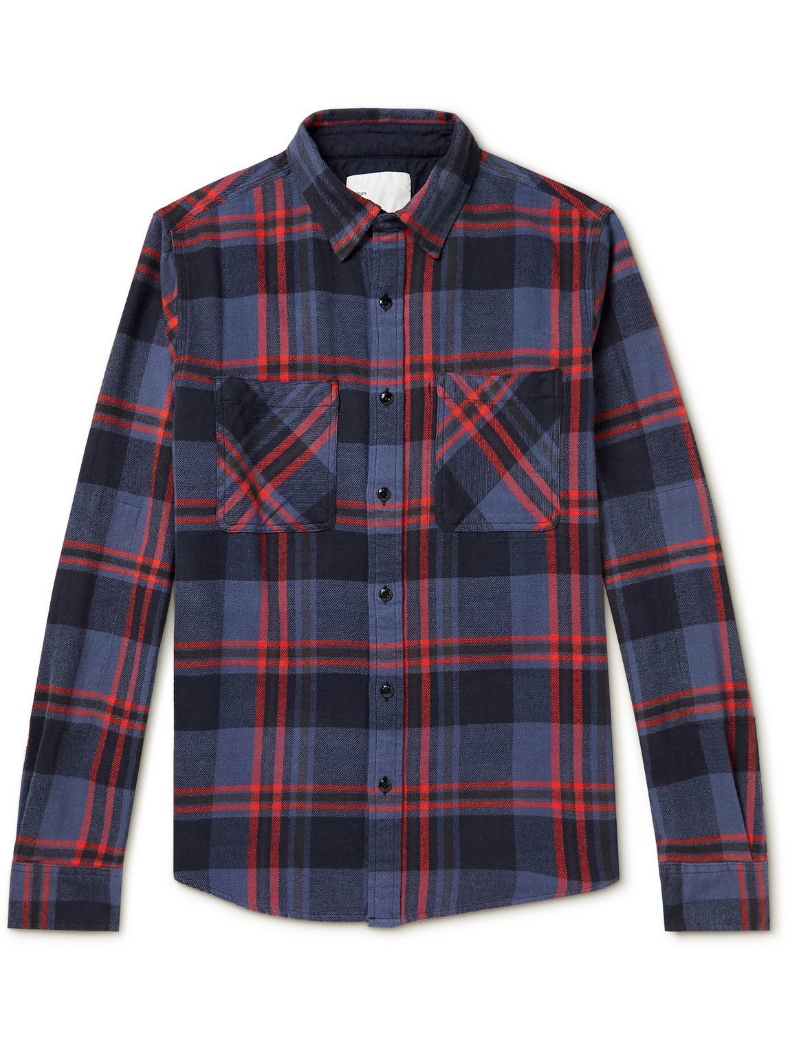 Adsum - Checked Cotton-Flannel Shirt - Blue Adsum