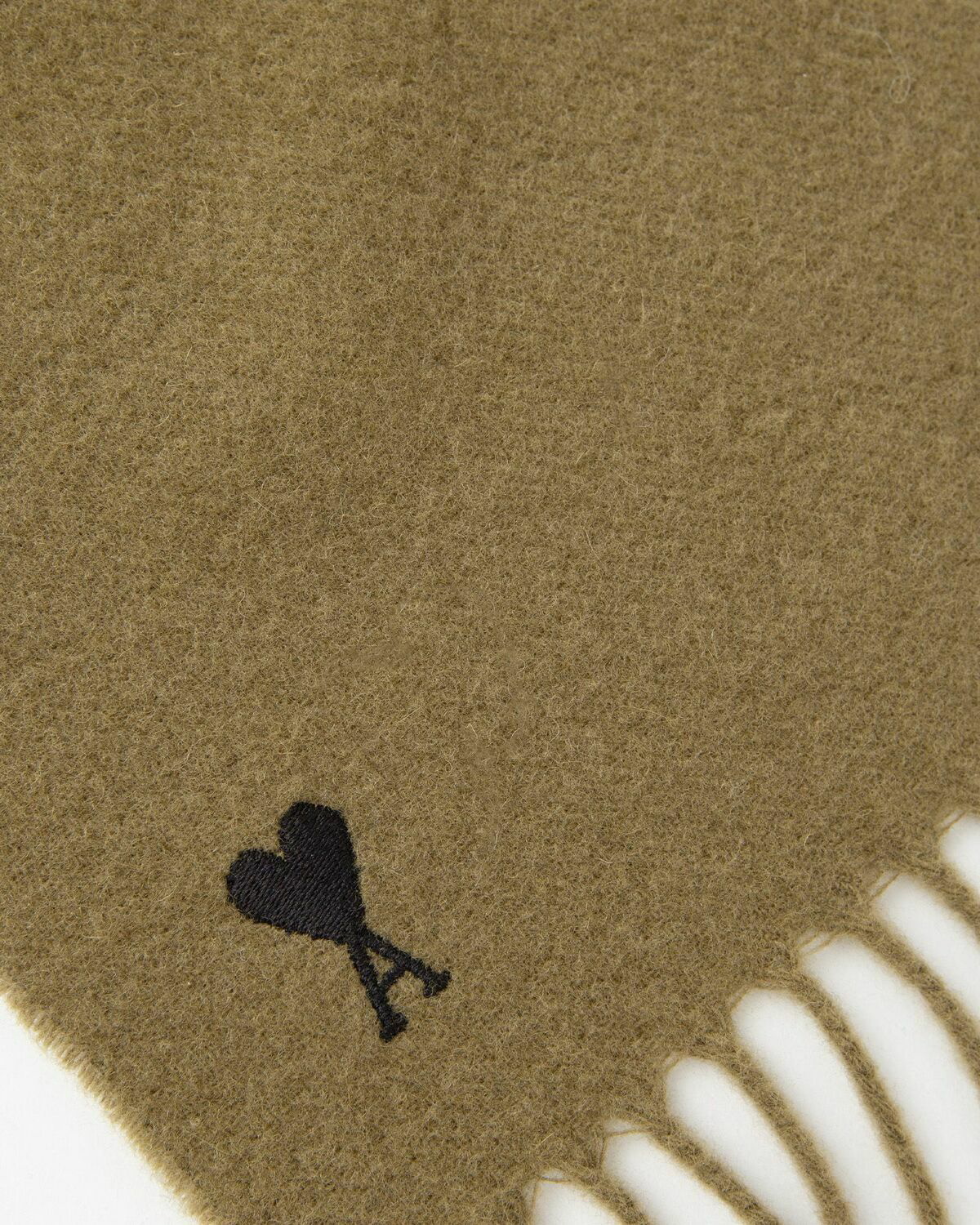 AMI Paris AMI DE COEUR NOIR SCARF Brown Men AMI