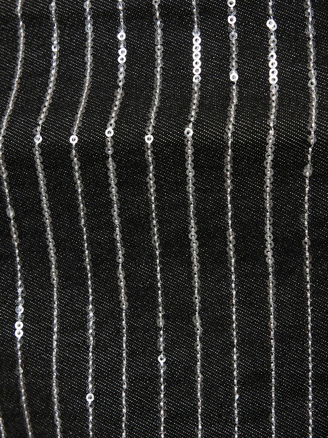 ROTATE - Sequined Cotton Twill Crop Top ROTATE Birger Christensen
