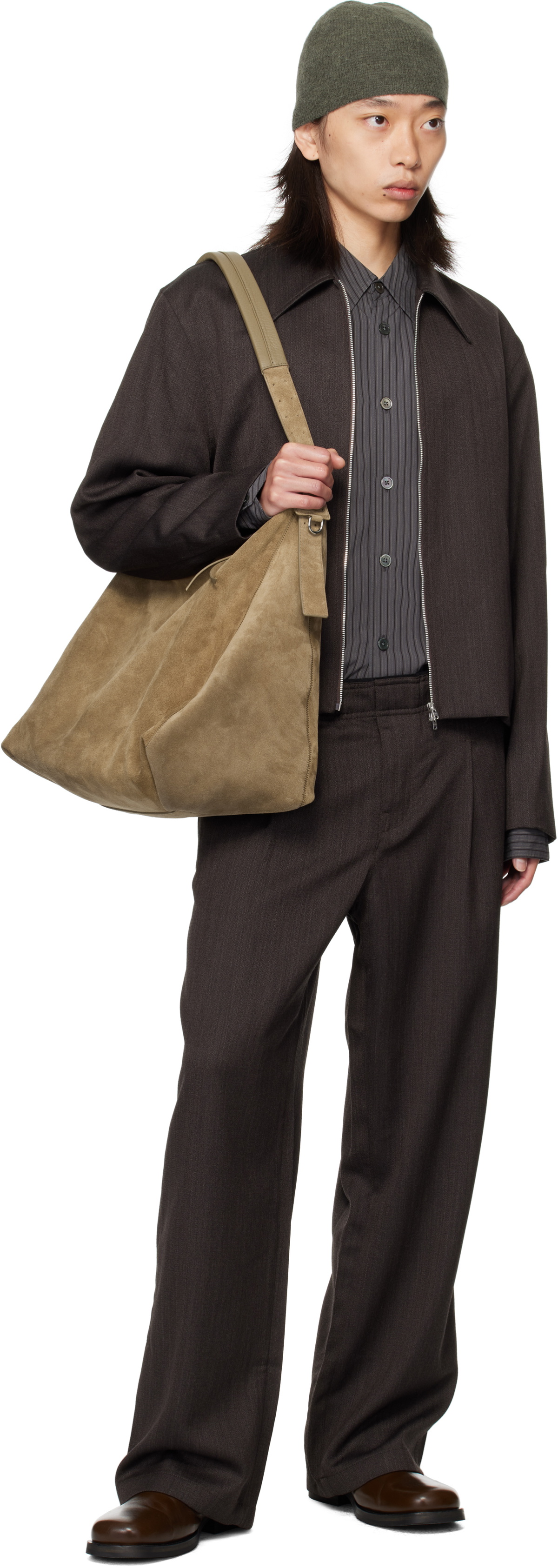 OUR LEGACY Brown Mini Jacket Our Legacy