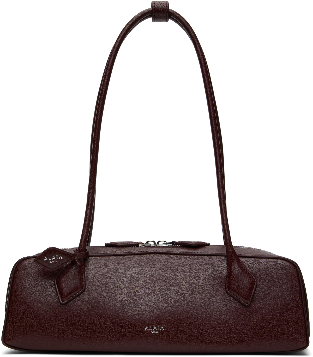 ALAÏA Burgundy 'Le Teckel' Medium Bag ALAÏA