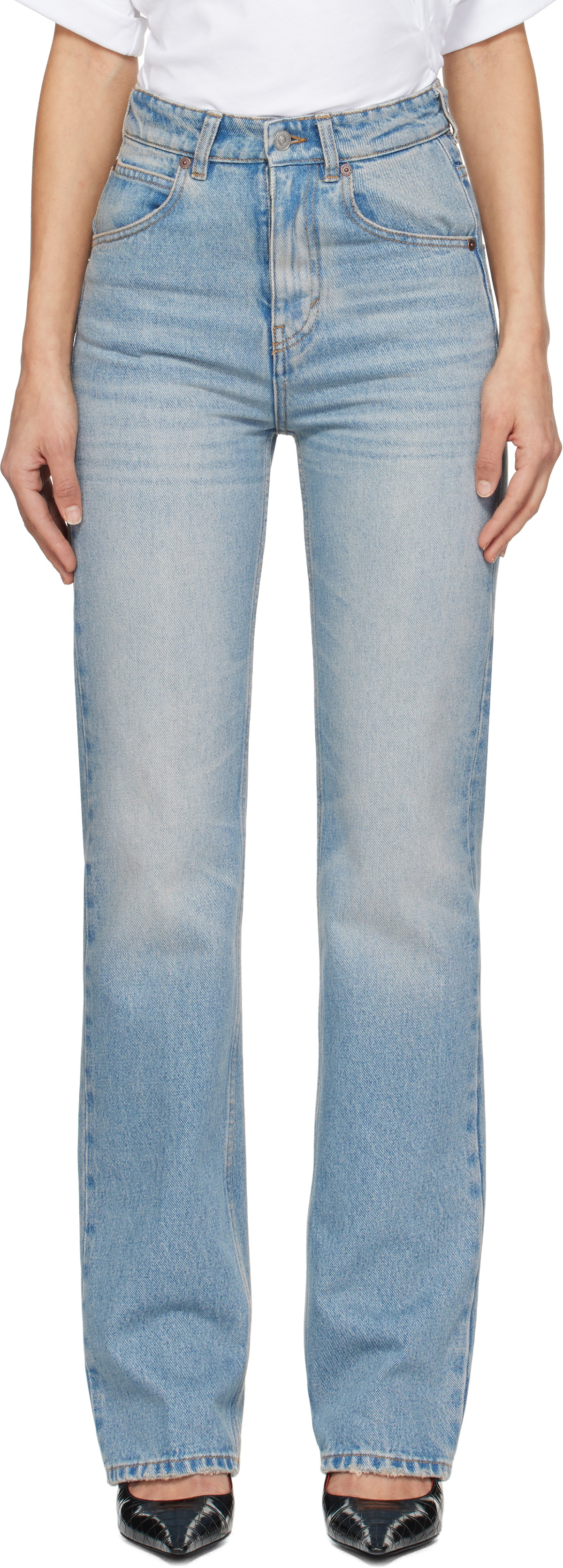 Victoria Beckham Blue Julia High Waisted Jeans Victoria Beckham