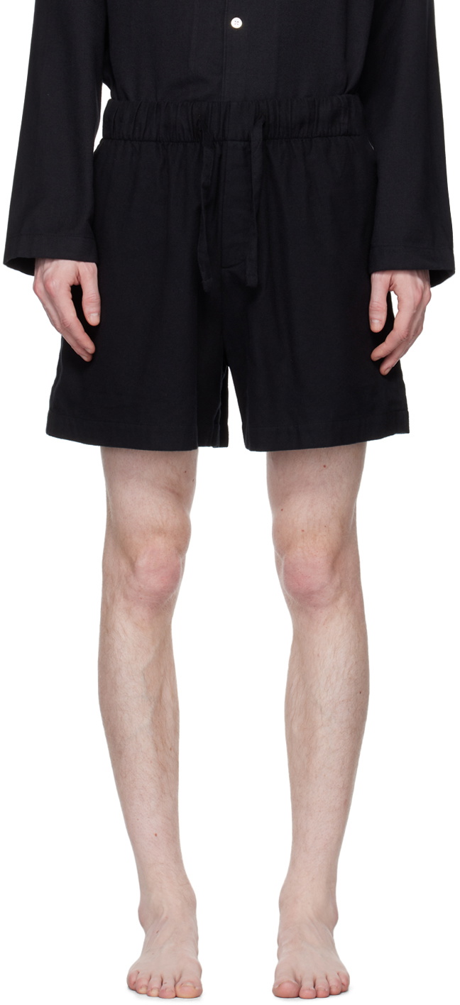 Tekla Black Four-Pocket Pyjama Shorts Tekla Fabrics