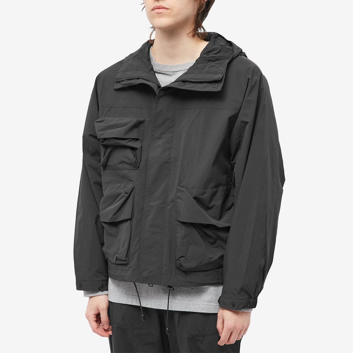 Uniform Bridge Men's M70 Hood Parka Jacket in Black Uniform Bridge