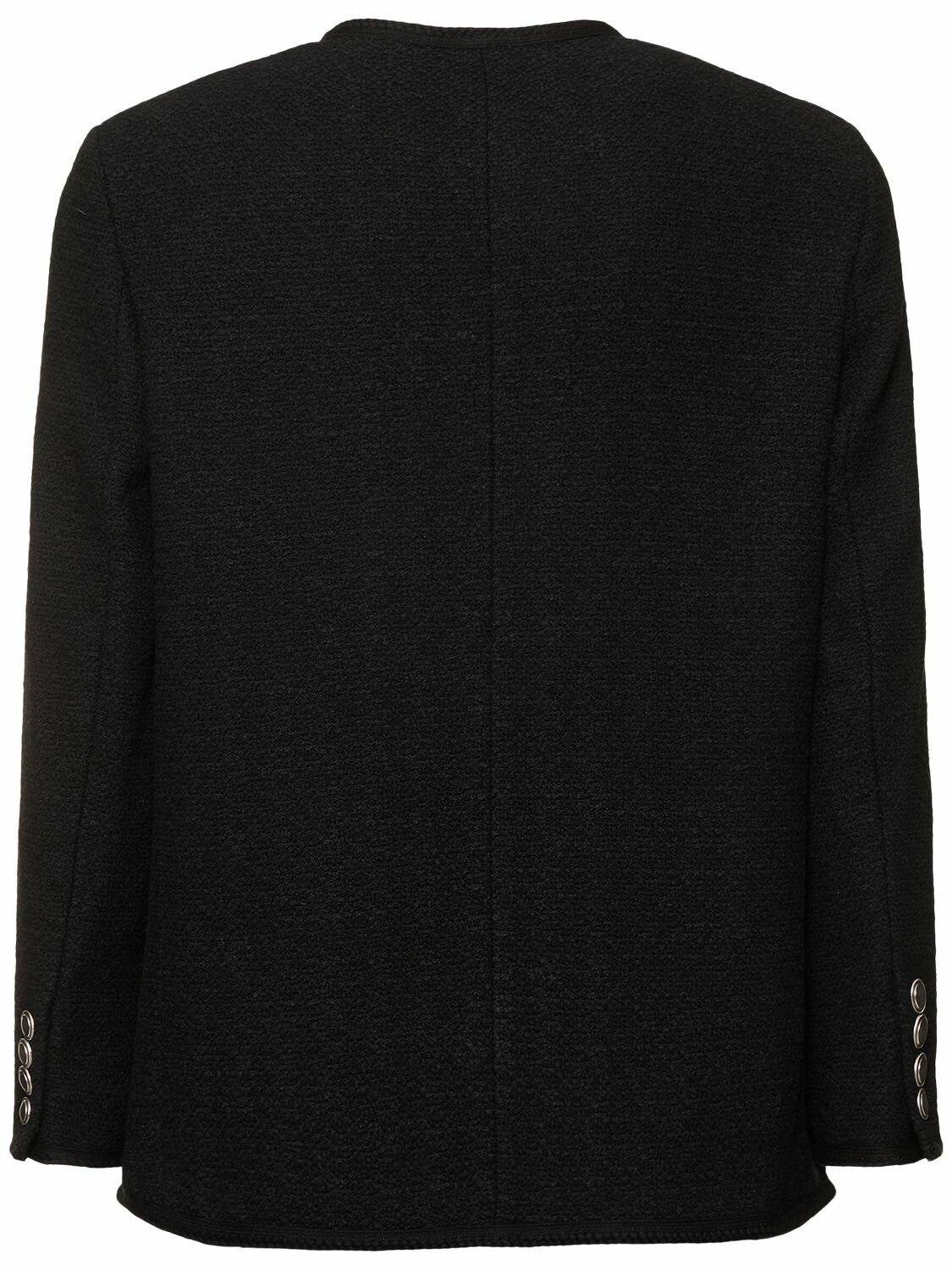 DUNST Unisex Oversize Collarless Tweed Jacket Dunst