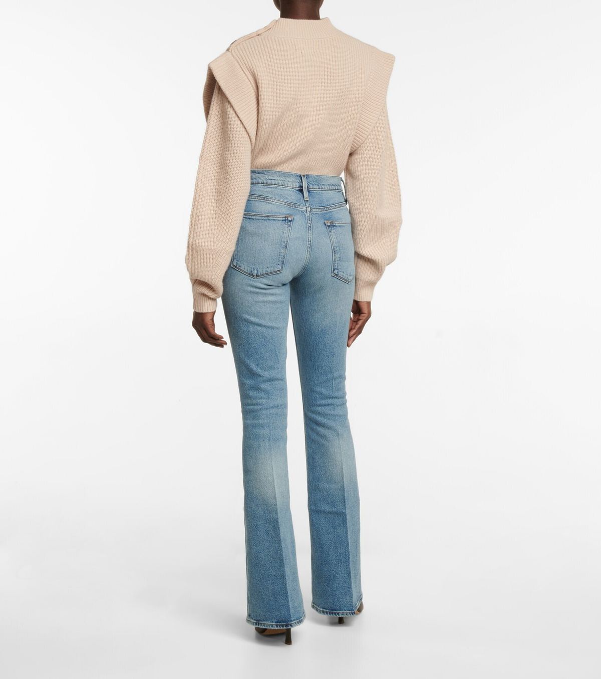 Frame - Le High Flare distressed jeans Frame Denim