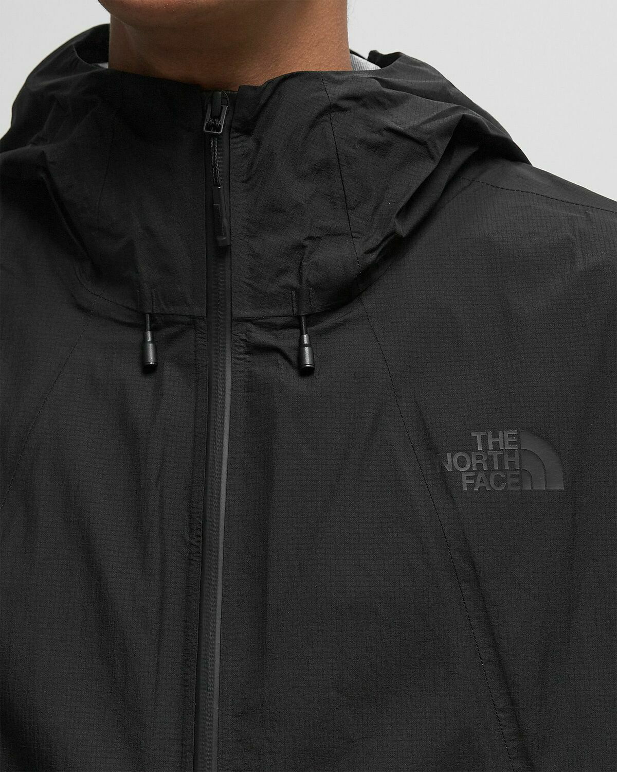 The North Face PACKABLE LT RAIN JACKET Black Mens Shell Jacket The ...