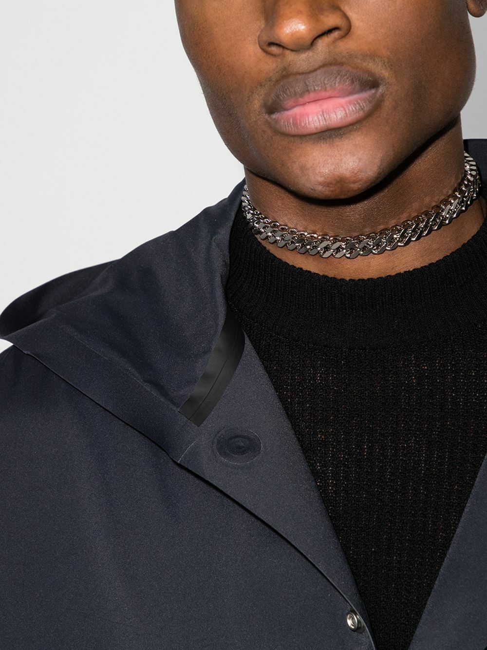 1017 ALYX 9SM Silver Tone Cubix Chain Necklace 1017 ALYX 9SM