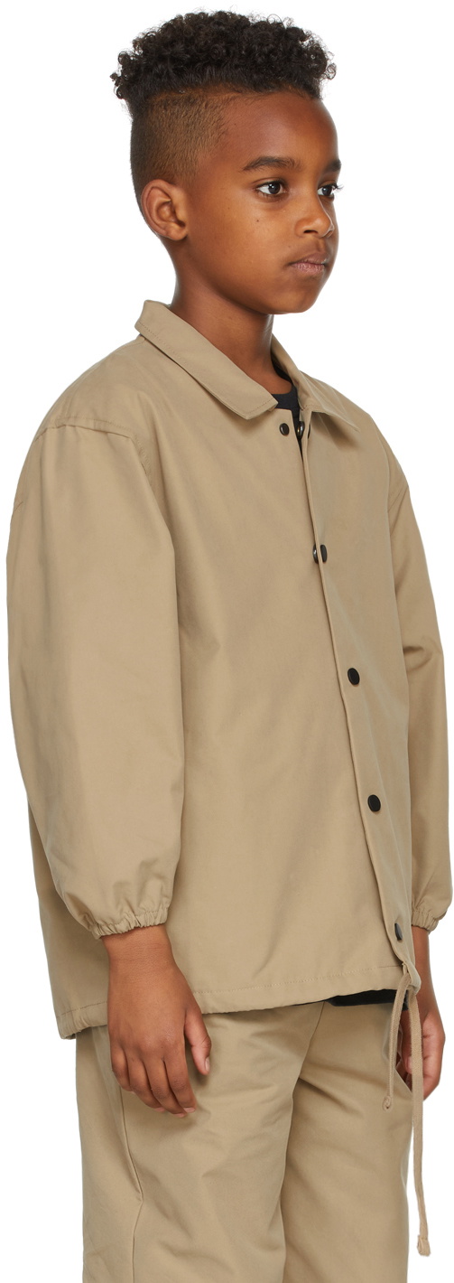 Essentials Kids Tan Coaches Jacket Essentials
