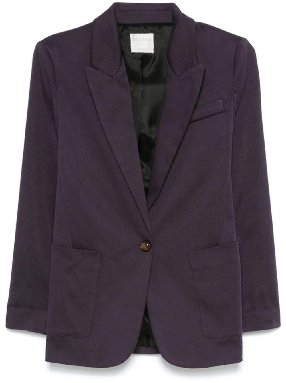 FORTE FORTE - Cotton Single-breasted Blazer Jacket Forte Forte