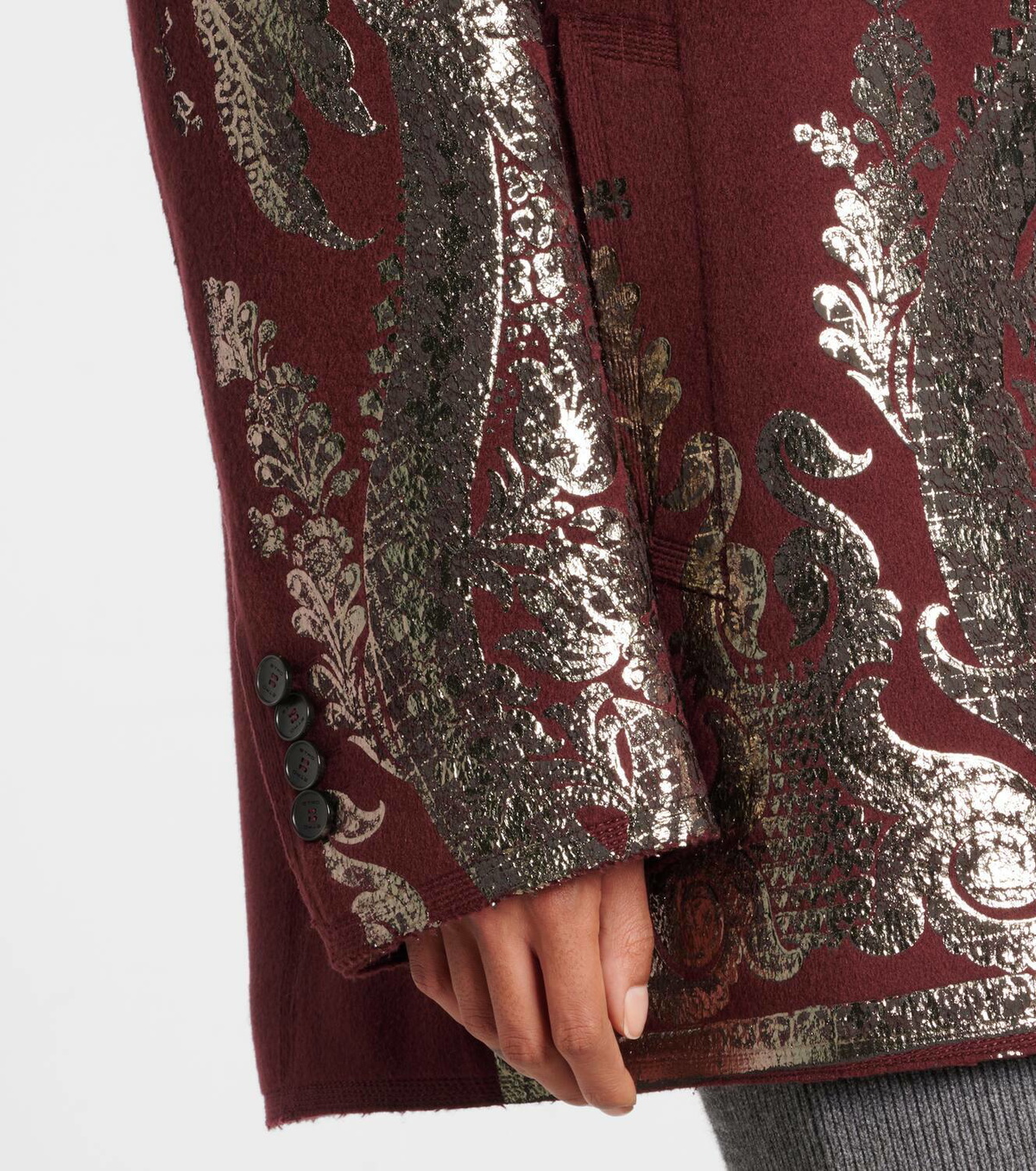 Etro Embellished wool and cashmere coat Etro