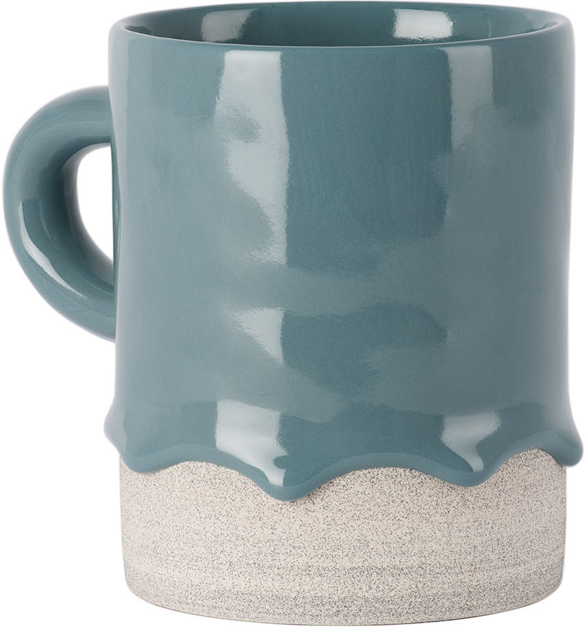 Drippy Pots Navy Cylinder Mug
