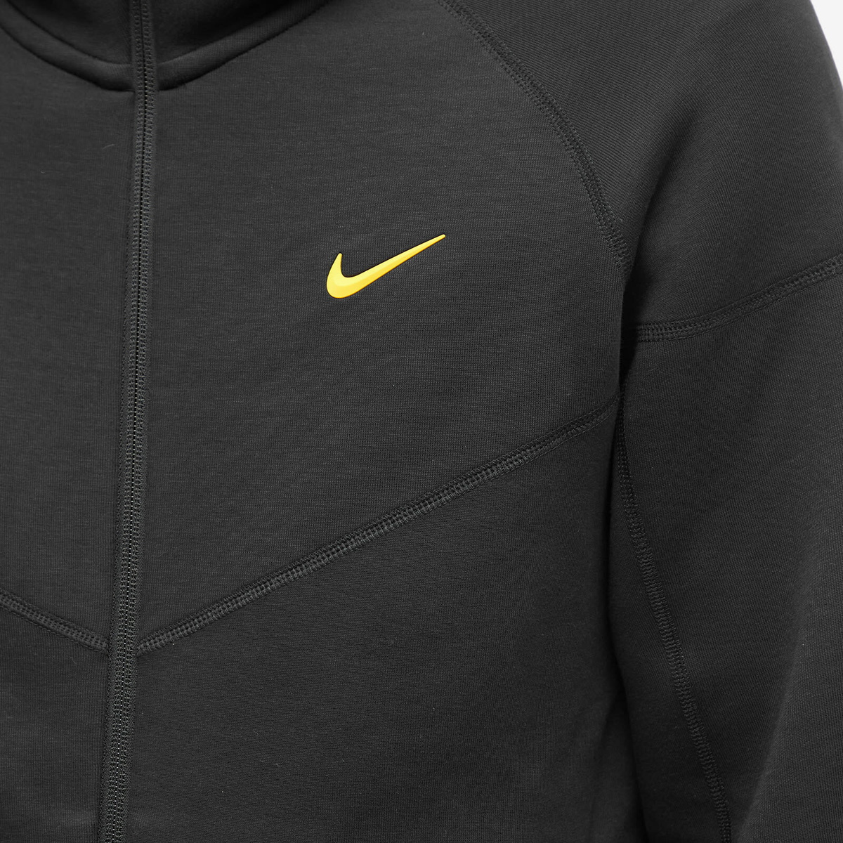 Nike Men's x NOCTA Tech Fleece Full Zip Hoody in Black/University Gold Nike